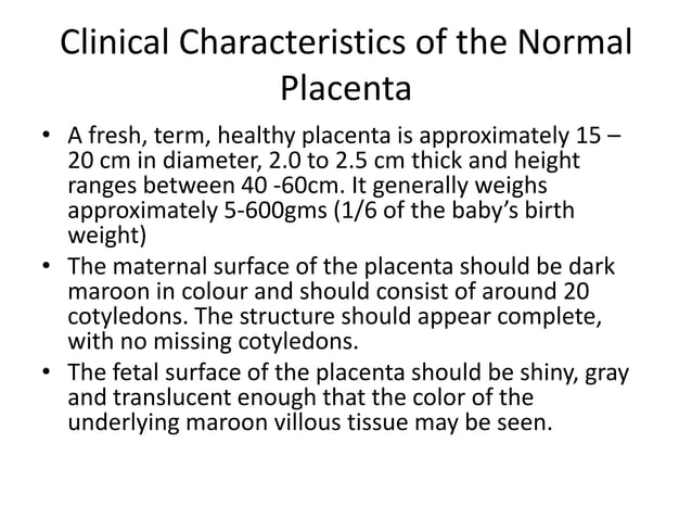 Placenta examination | PDF