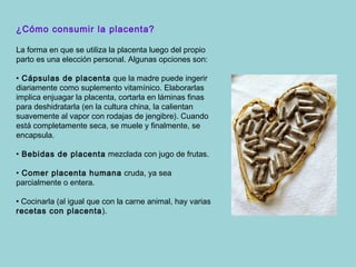 Placenta humana... ¿Beneficios de su consumo? | PPT