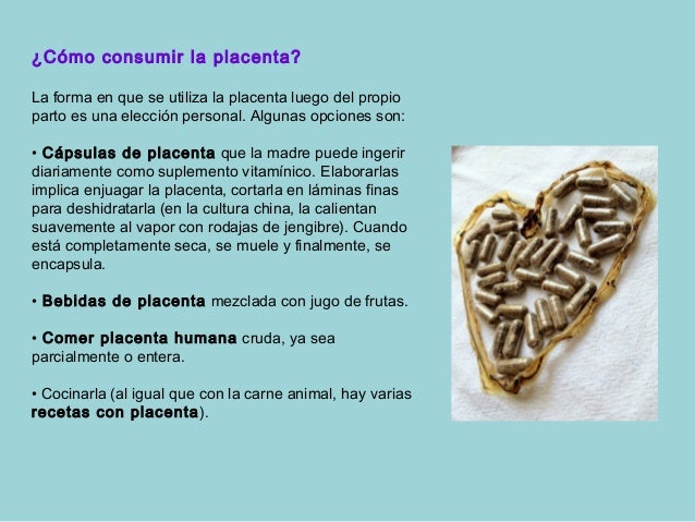 Beneficiosdecomerplacenta