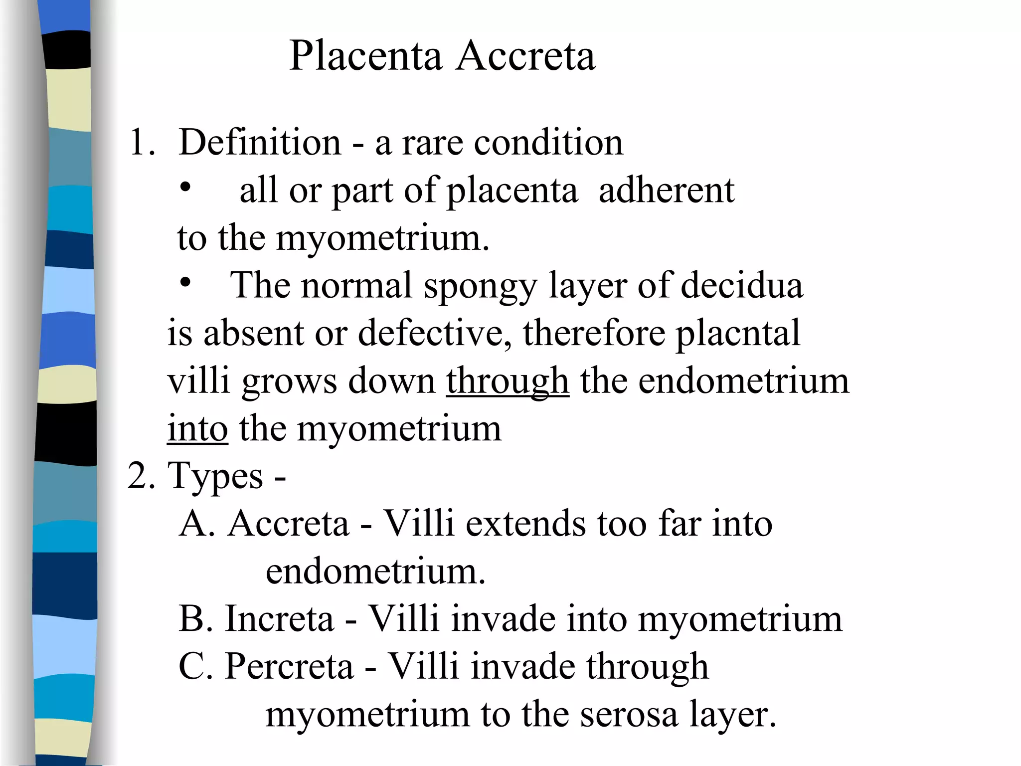 Placental abnormalities | PPT