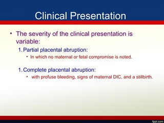 Placental Abruption | PPT