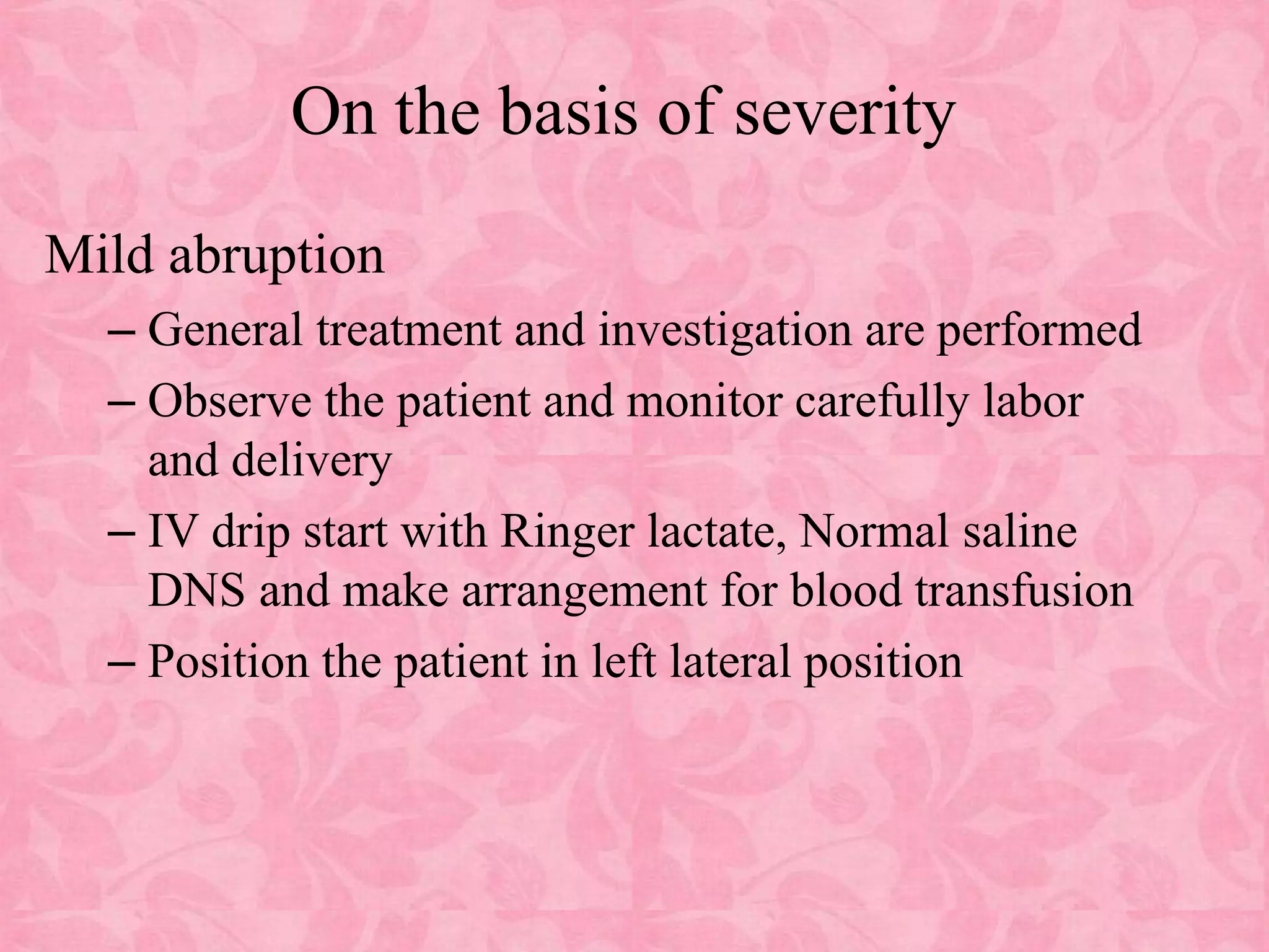 Placental abruption | PPTX