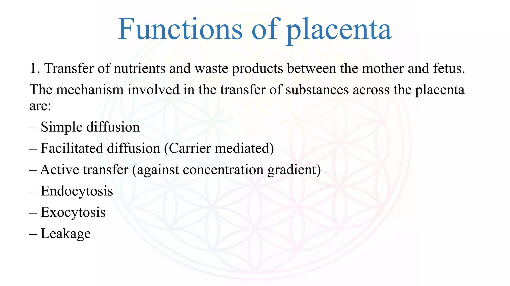 Placental development | PPTX