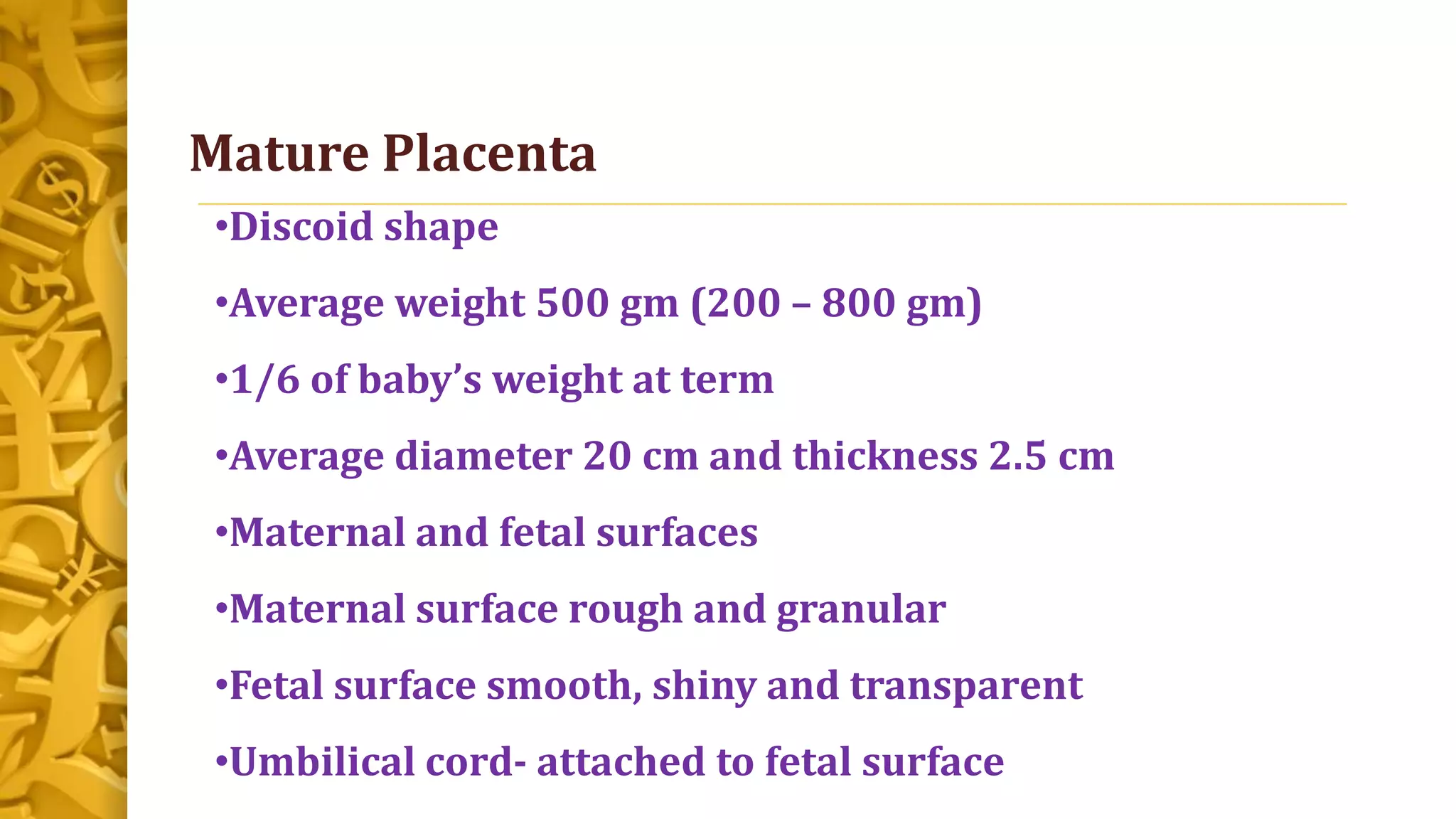 Placental development | PPTX