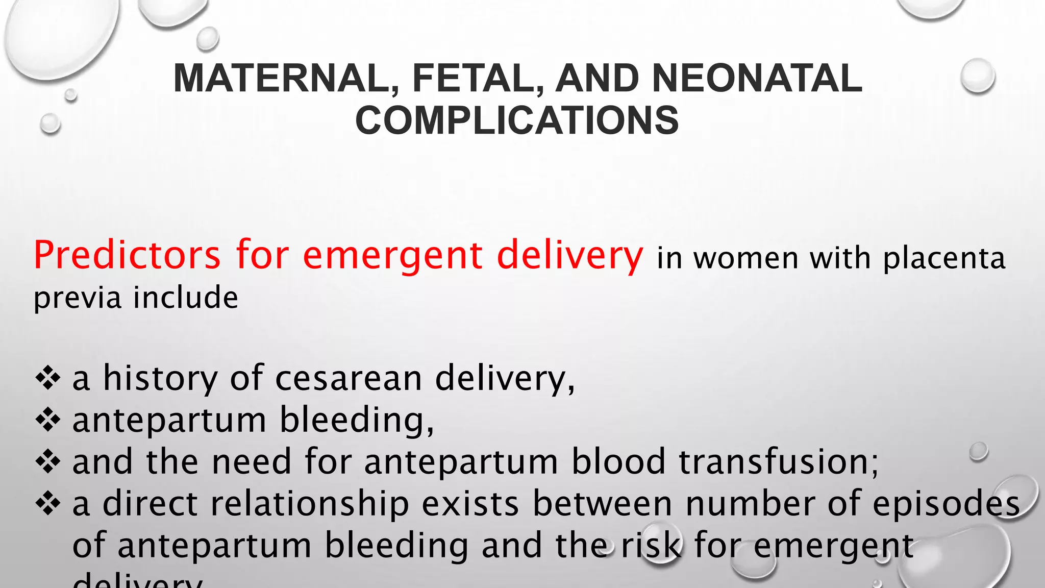 Placental implantation abnormalities | PPTX
