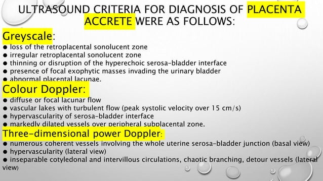 Placental implantation abnormalities | PPTX | Pregnancy | Reproductive ...