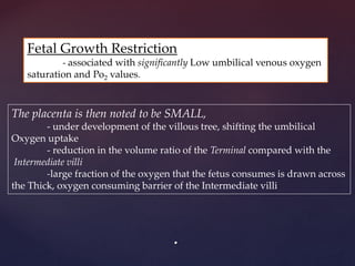 Placental respiratory gas exchange and fetal oxygenation | PPTX