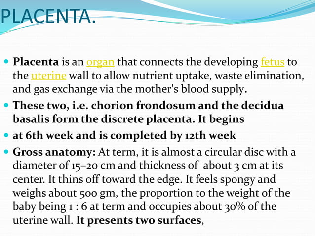 PLACENTA,MEMEBRANES AND AMNIOTIC FLUID FUNCTIONS AND DISORDERS.pptxA | PPT
