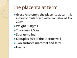 Placenta physiology and abnormalities IN PRE | PPTX