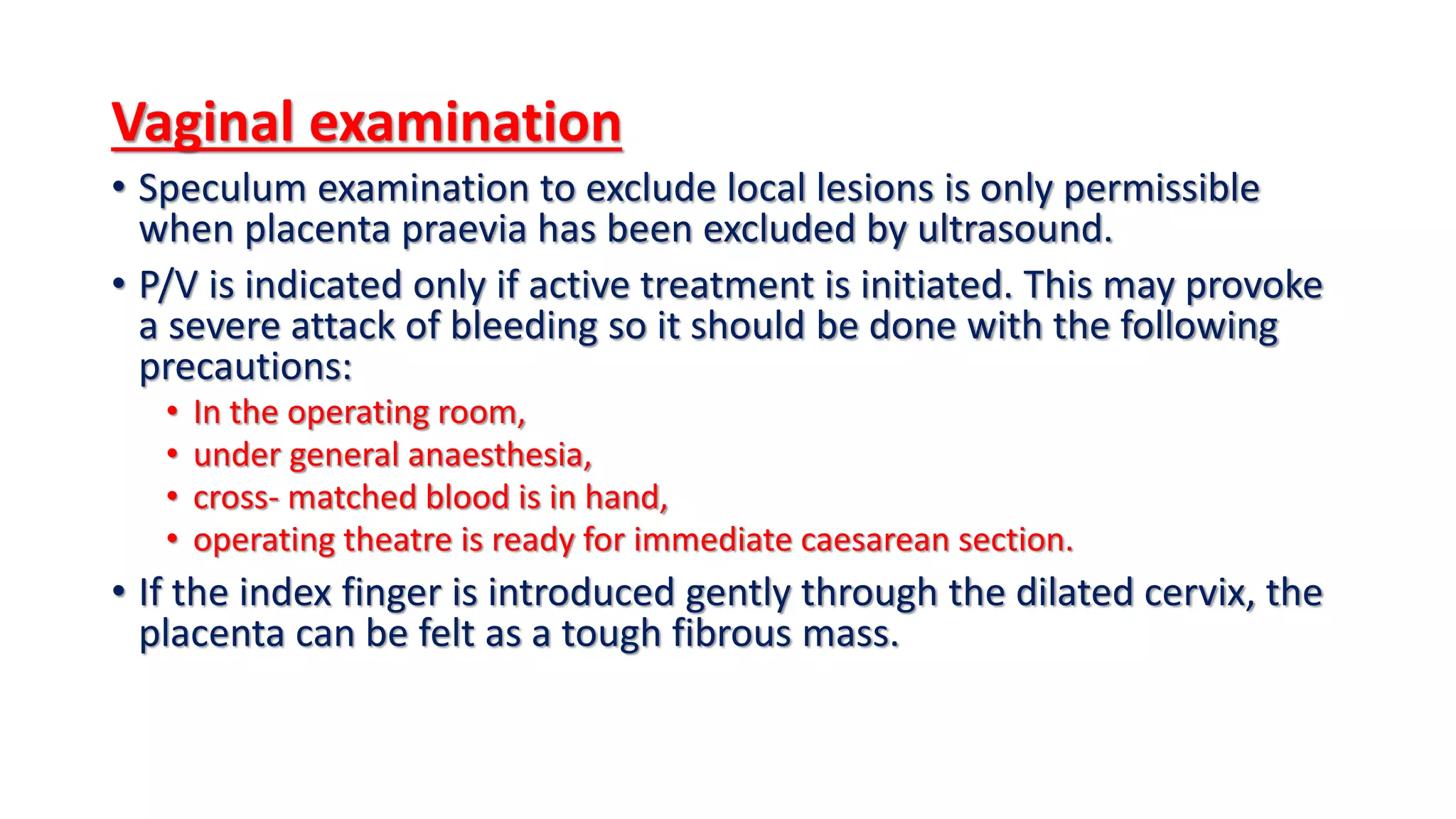 Placenta praevia | PPTX