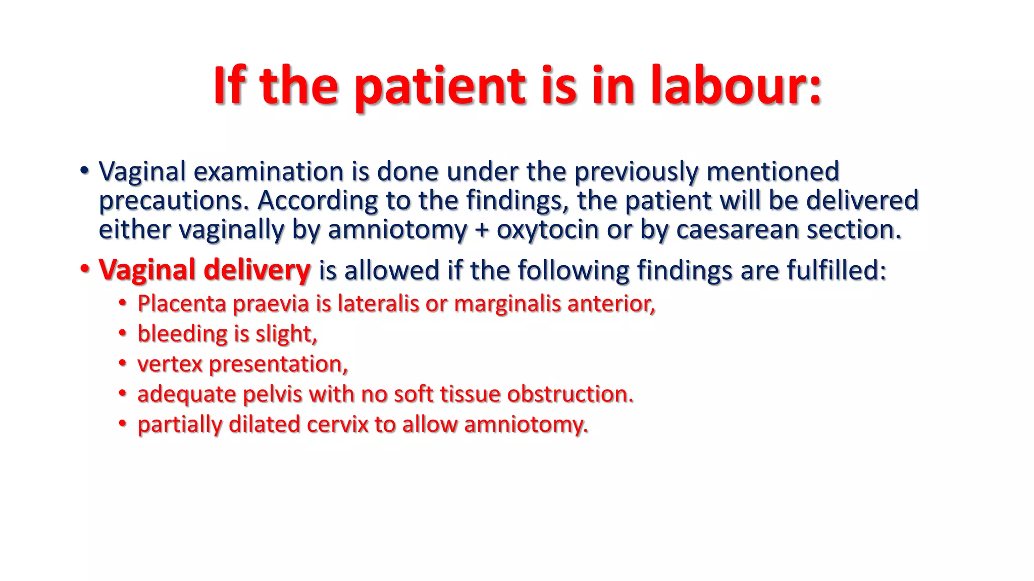 Placenta praevia | PPTX