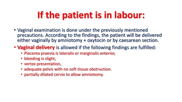 Placenta praevia | PPTX | Pregnancy | Reproductive Health