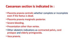 Placenta praevia | PPTX