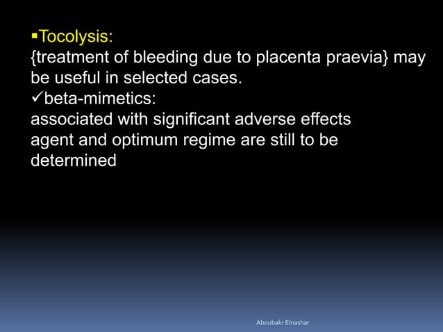 Placenta praevia, placenta praevia accreta and vasa praevia | PDF