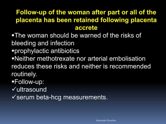 Placenta Praevia Placenta Praevia Accreta And Vasa Praevia
