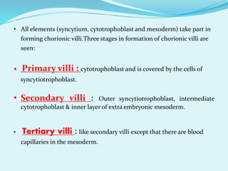 Placenta presentation 1 | PPTX