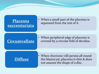 Placenta presentation 1 | PPTX