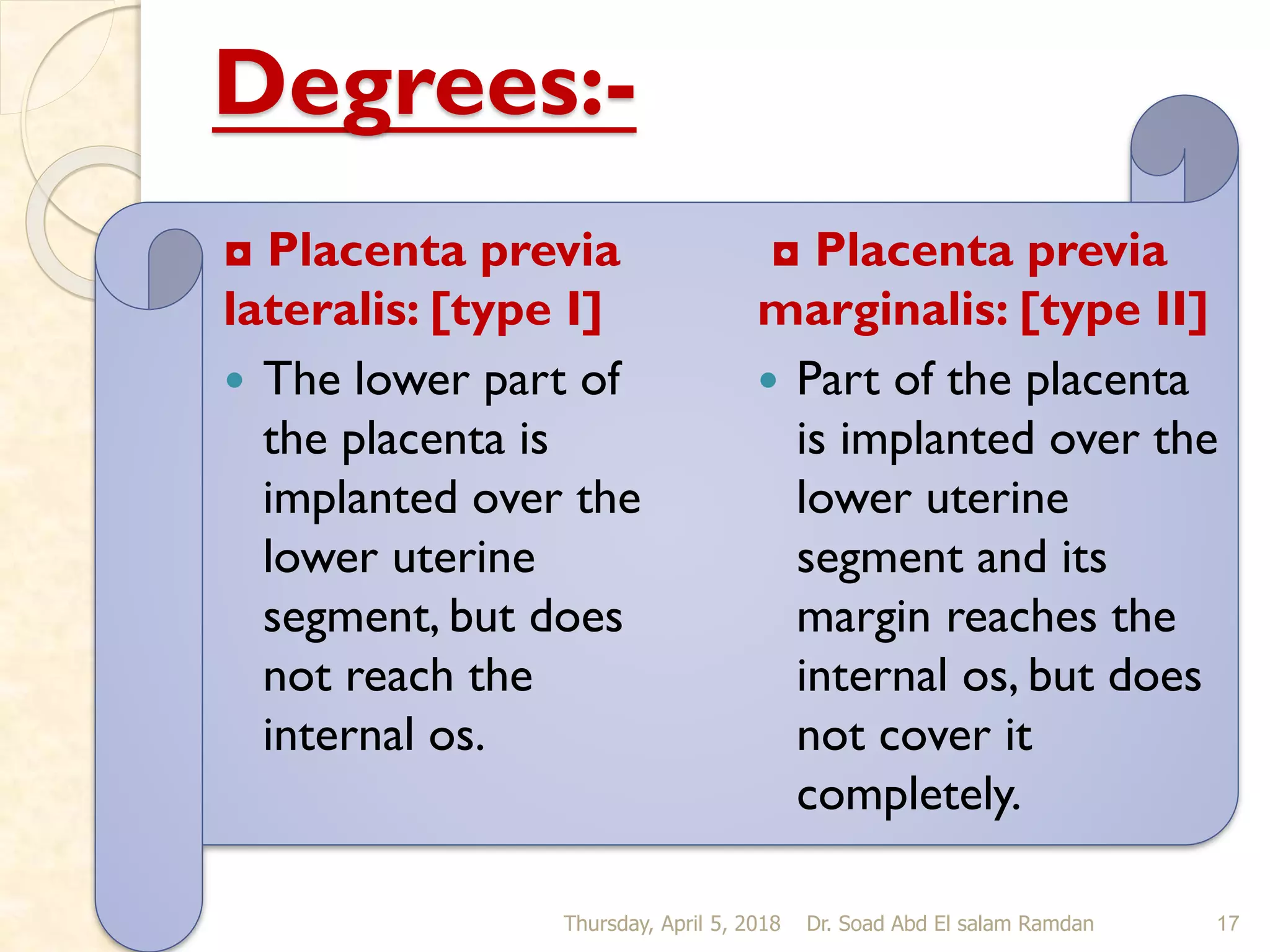 Placenta previa | PDF