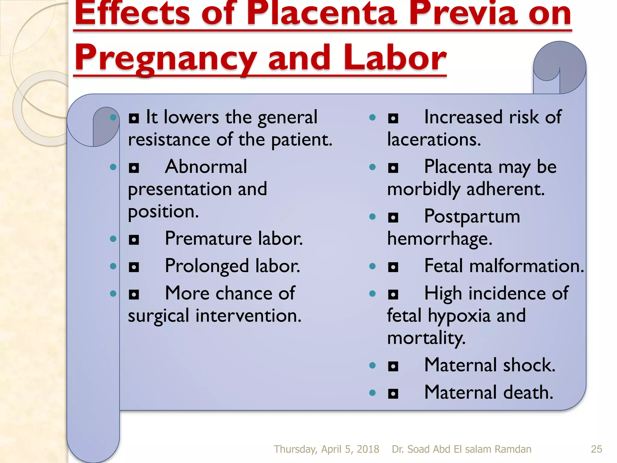 Placenta previa | PDF