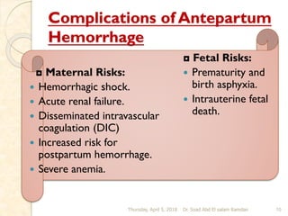 Placenta previa | PDF