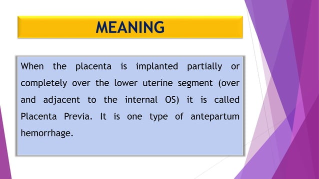 Placenta previa | PPTX