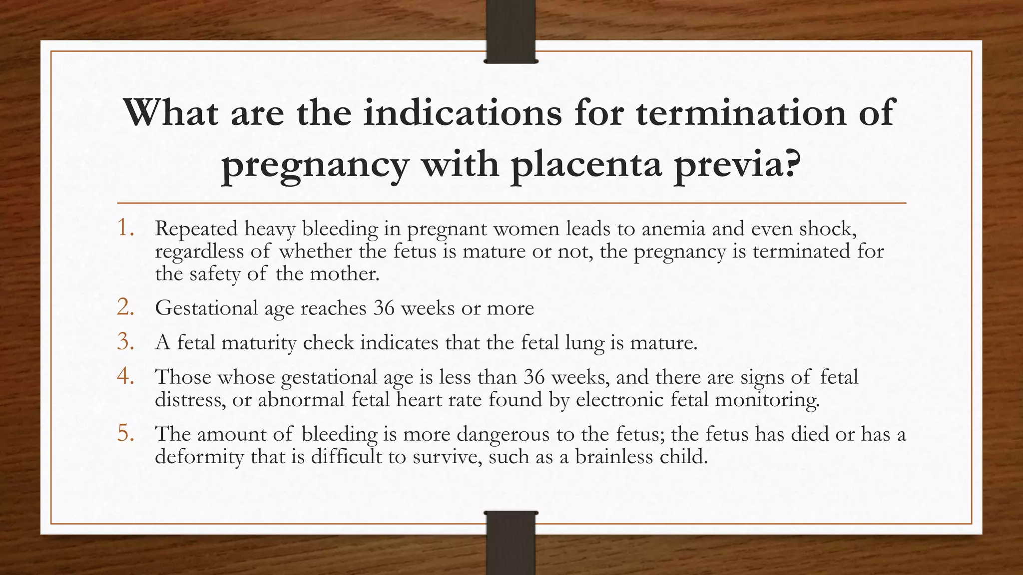 Placenta previa | PPTX