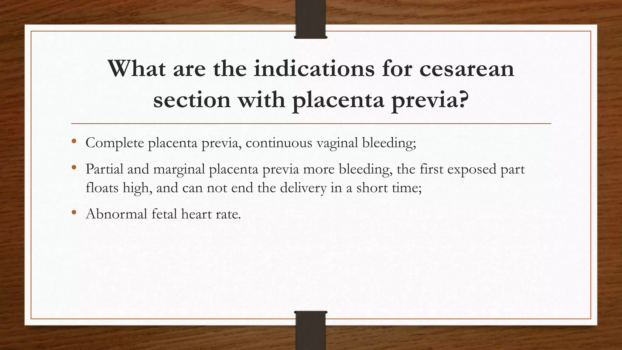 Placenta previa | PPTX