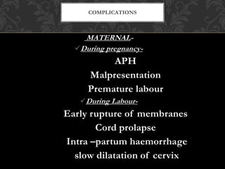 PLACENTA PREVIA. a disorder of Pregnancy | PPTX