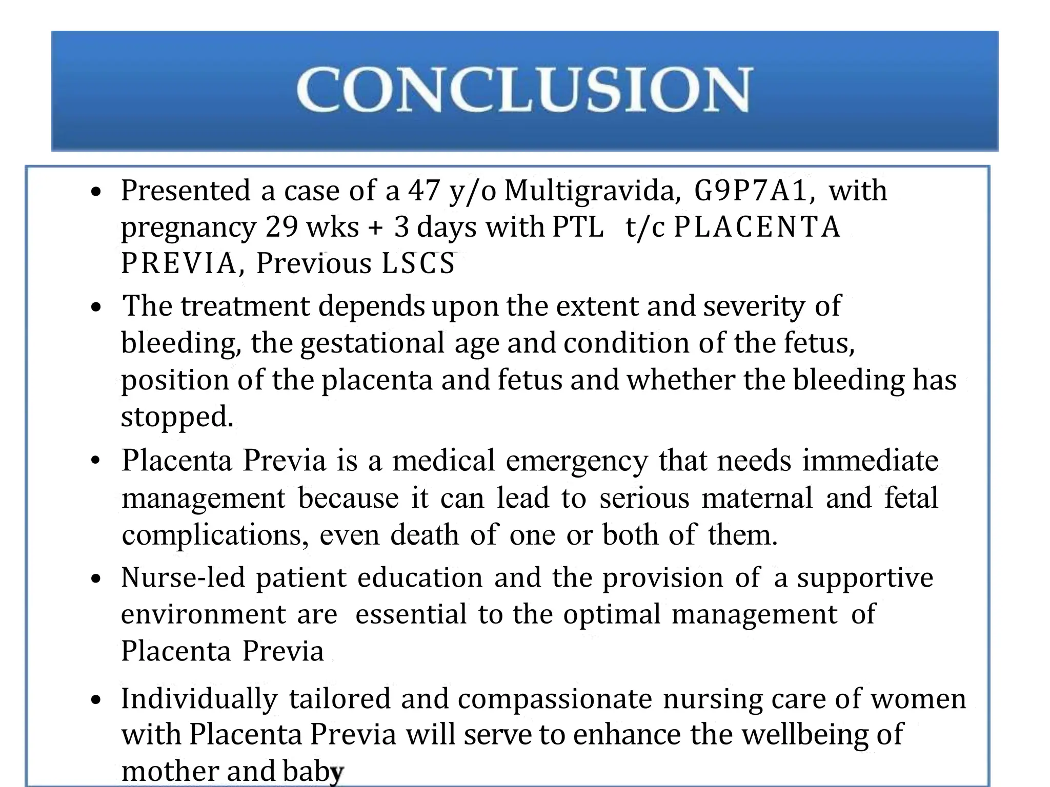 placenta previa gynecology specialist ppt | PPT