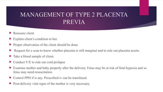 Placenta Previa.pptx /gynaecology/ obstetric nursing | PPT