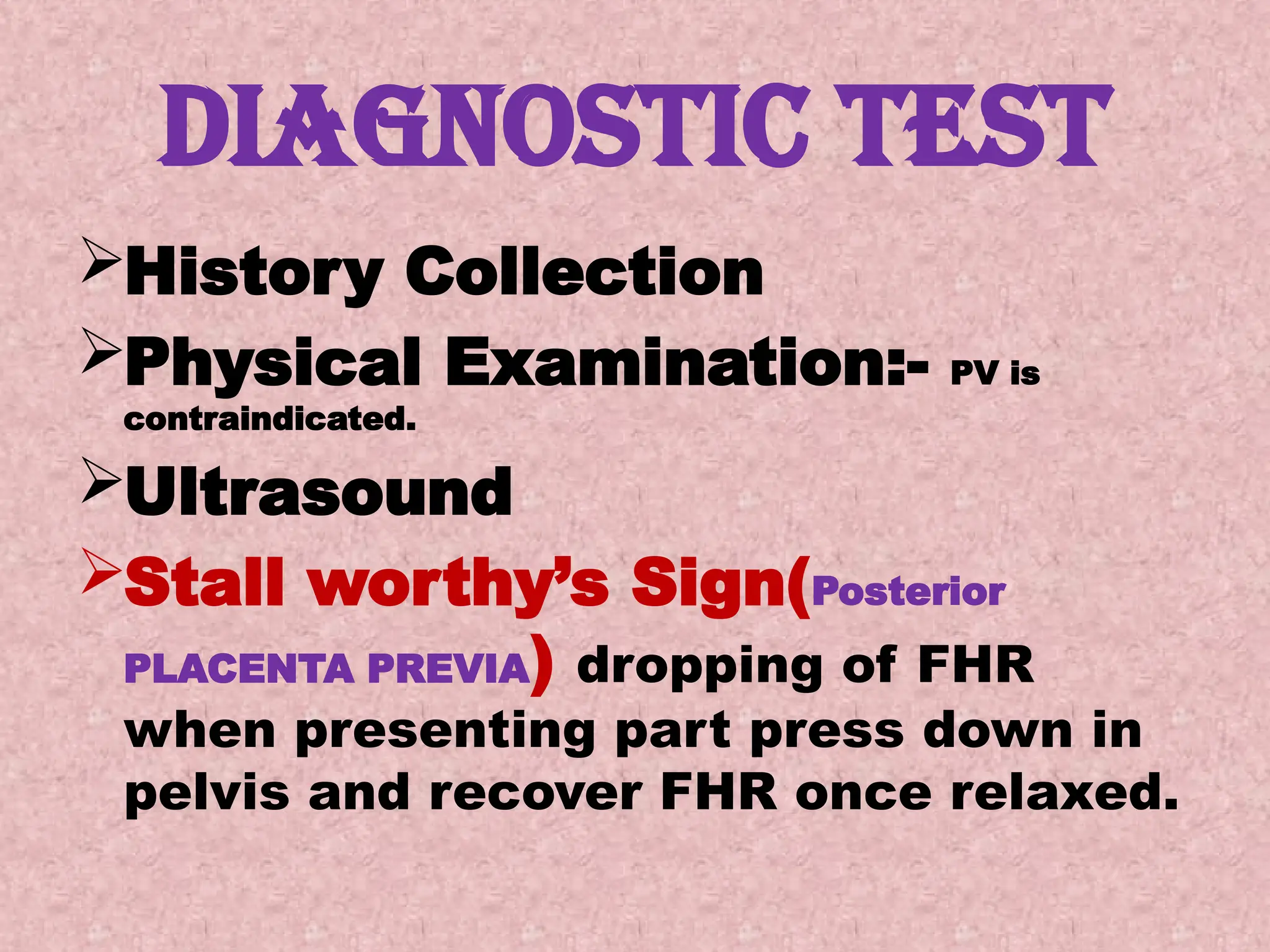 placenta previa.powerpoint presentation bsc zoology | PPTX