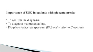 PLACENTA PREVIA -Antepartum hemorrhage.pptx