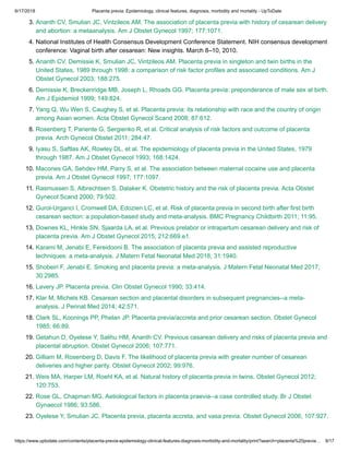 Placenta previa epidemiology, clinical features, diagnosis, morbidity ...