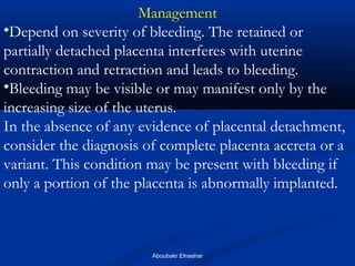 Retained placenta | PPT