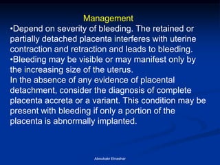 Retained placenta | PDF