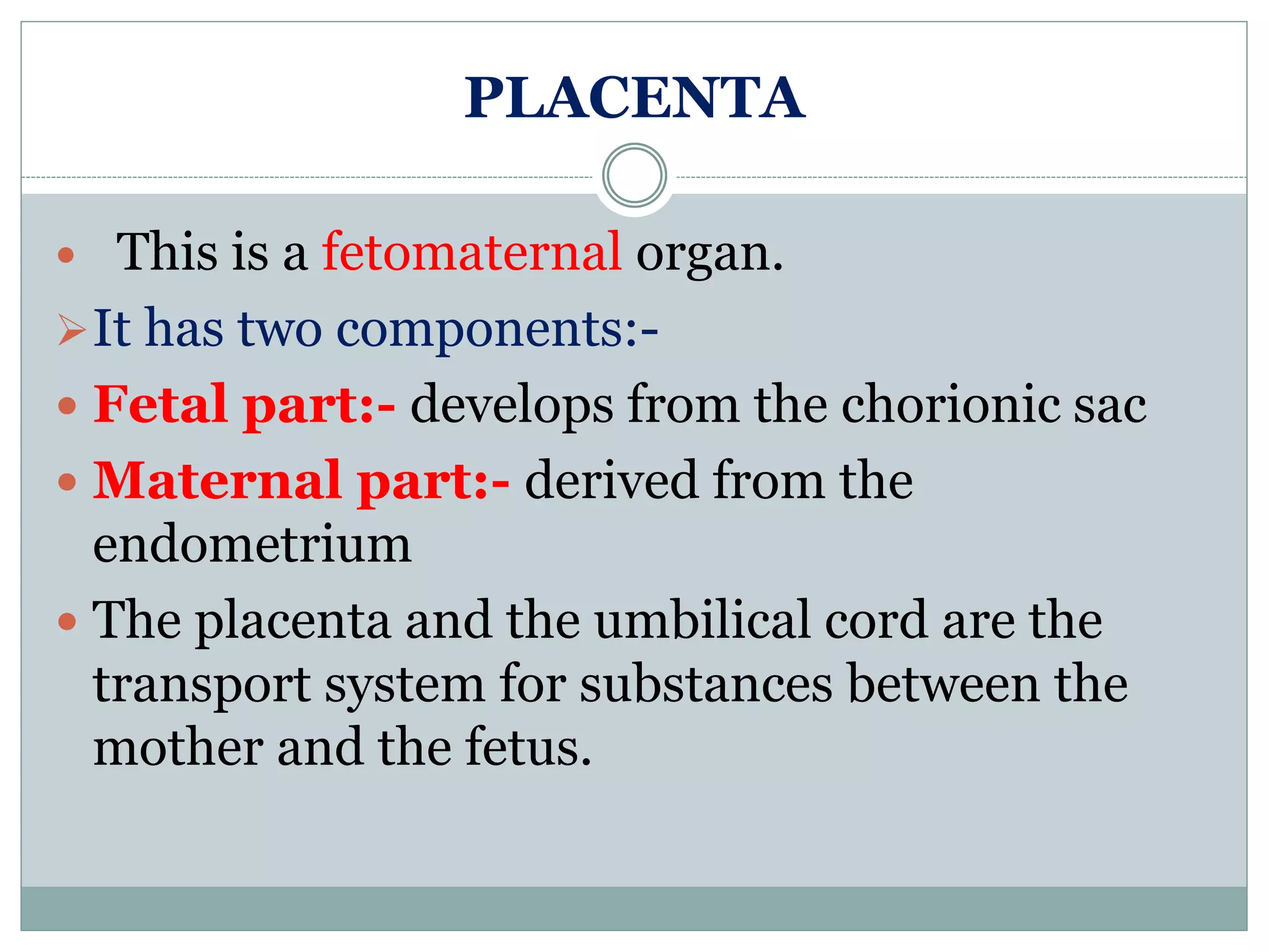 Placenta structure and functions | PPT