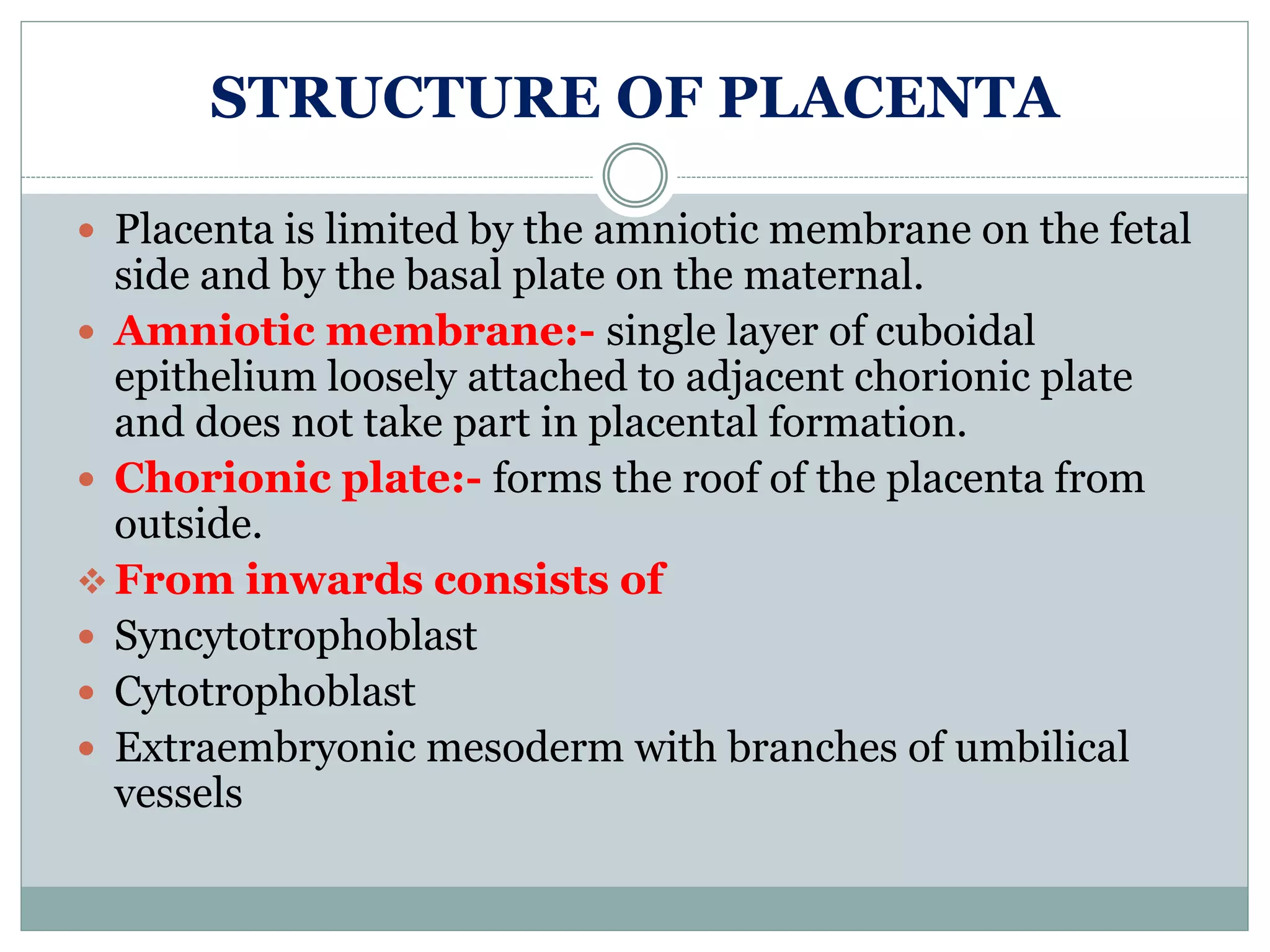 Placenta structure and functions | PPT | Pregnancy | Reproductive Health