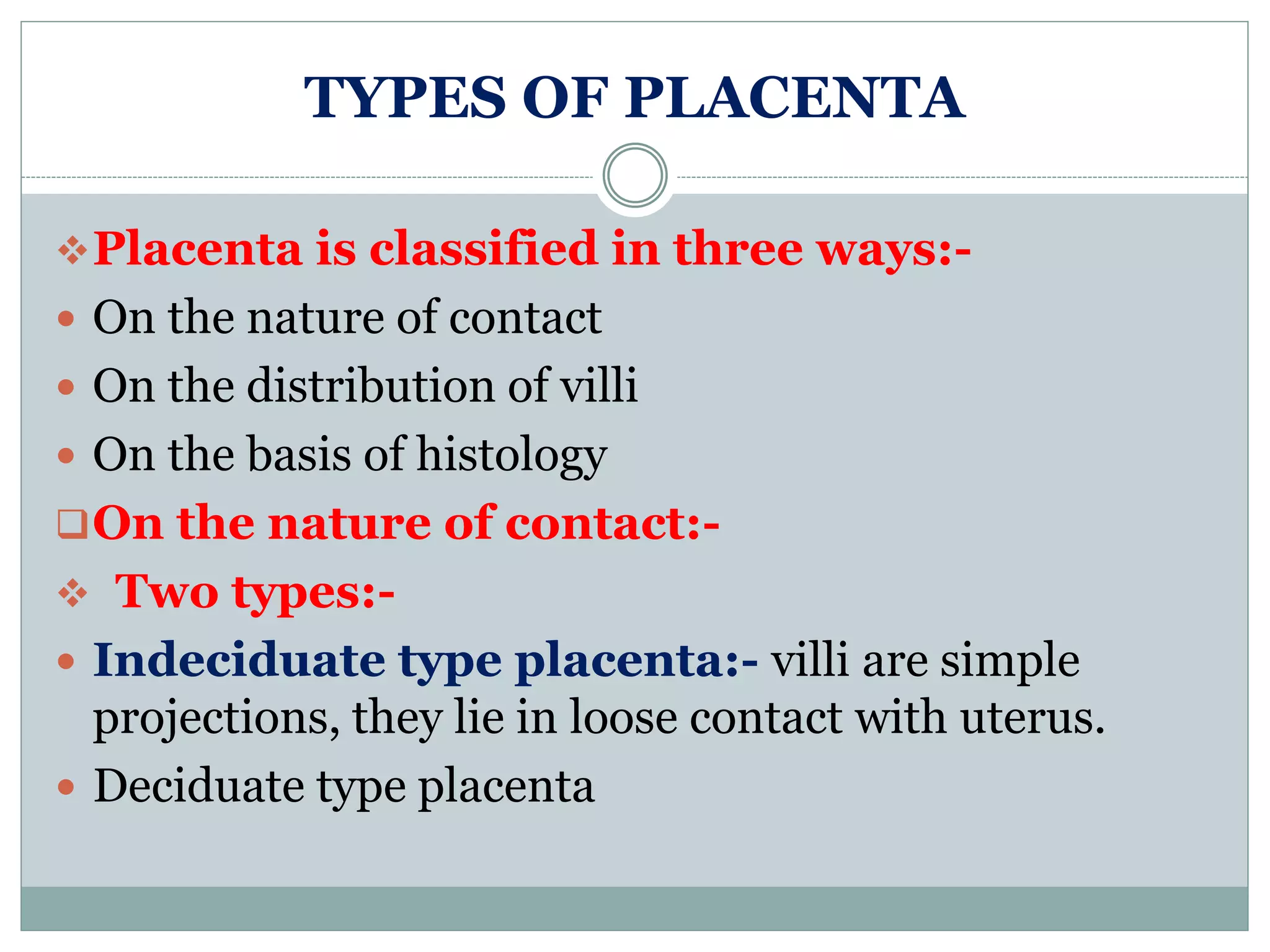 Placenta structure and functions | PPT | Pregnancy | Reproductive Health