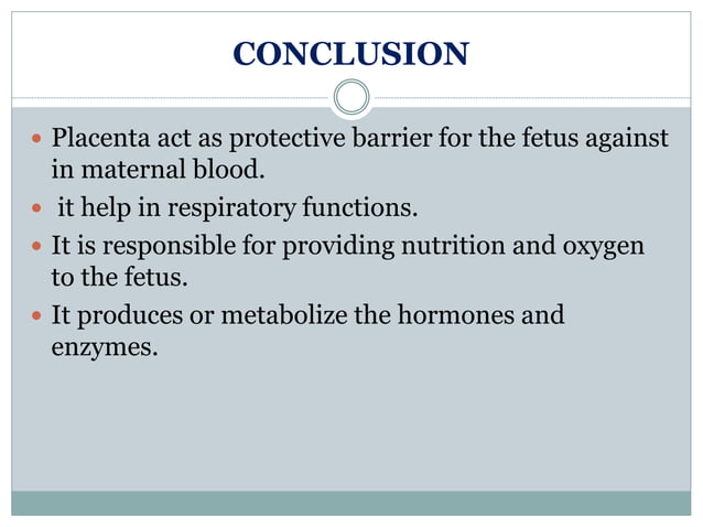 Placenta structure and functions | PPT | Pregnancy | Reproductive Health