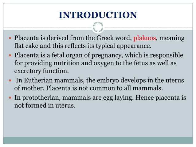 Placenta structure and functions | PPT | Pregnancy | Reproductive Health