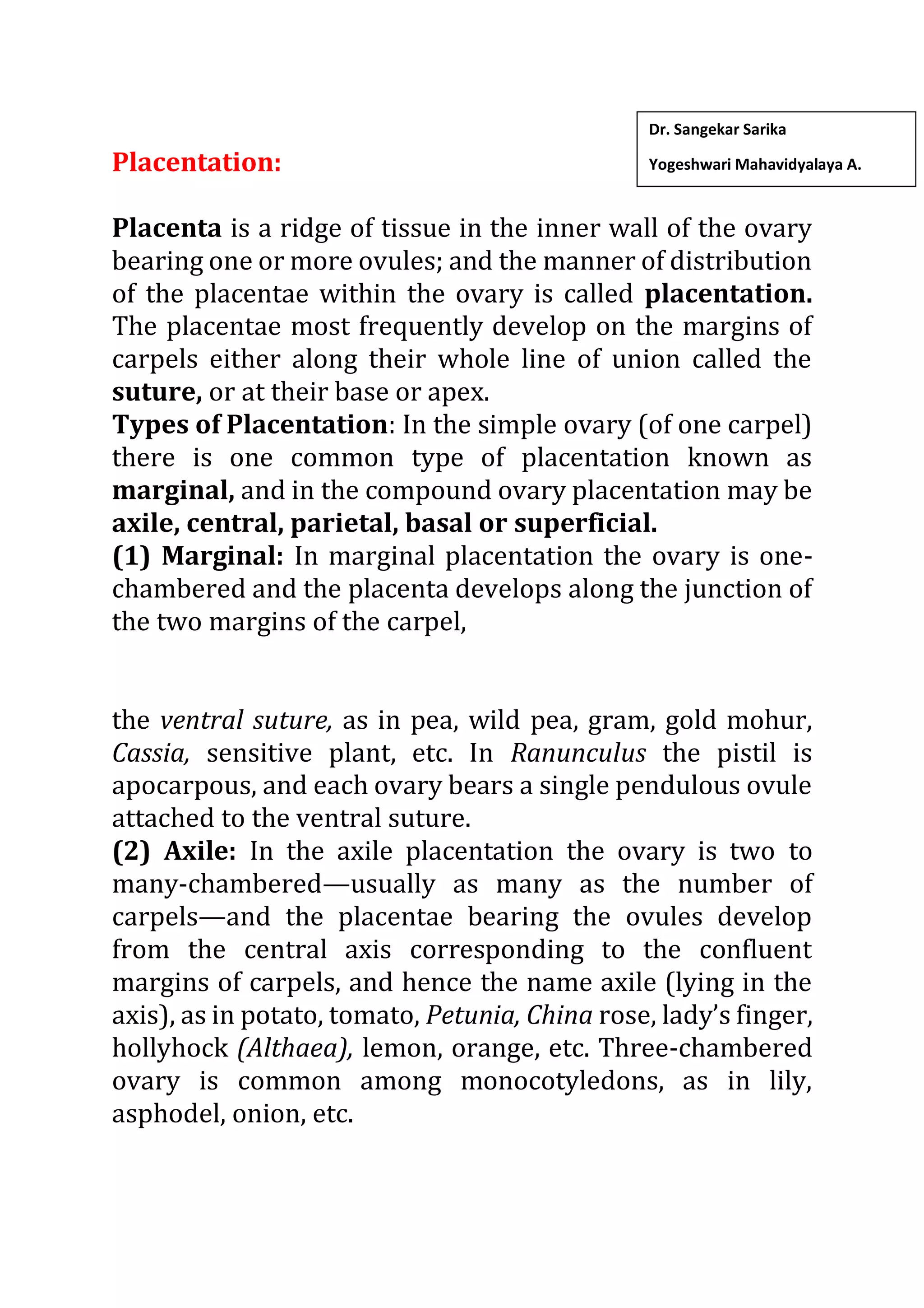 Placentation and fruits types.pdf
