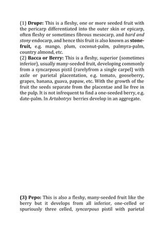 Placentation and fruits types.pdf