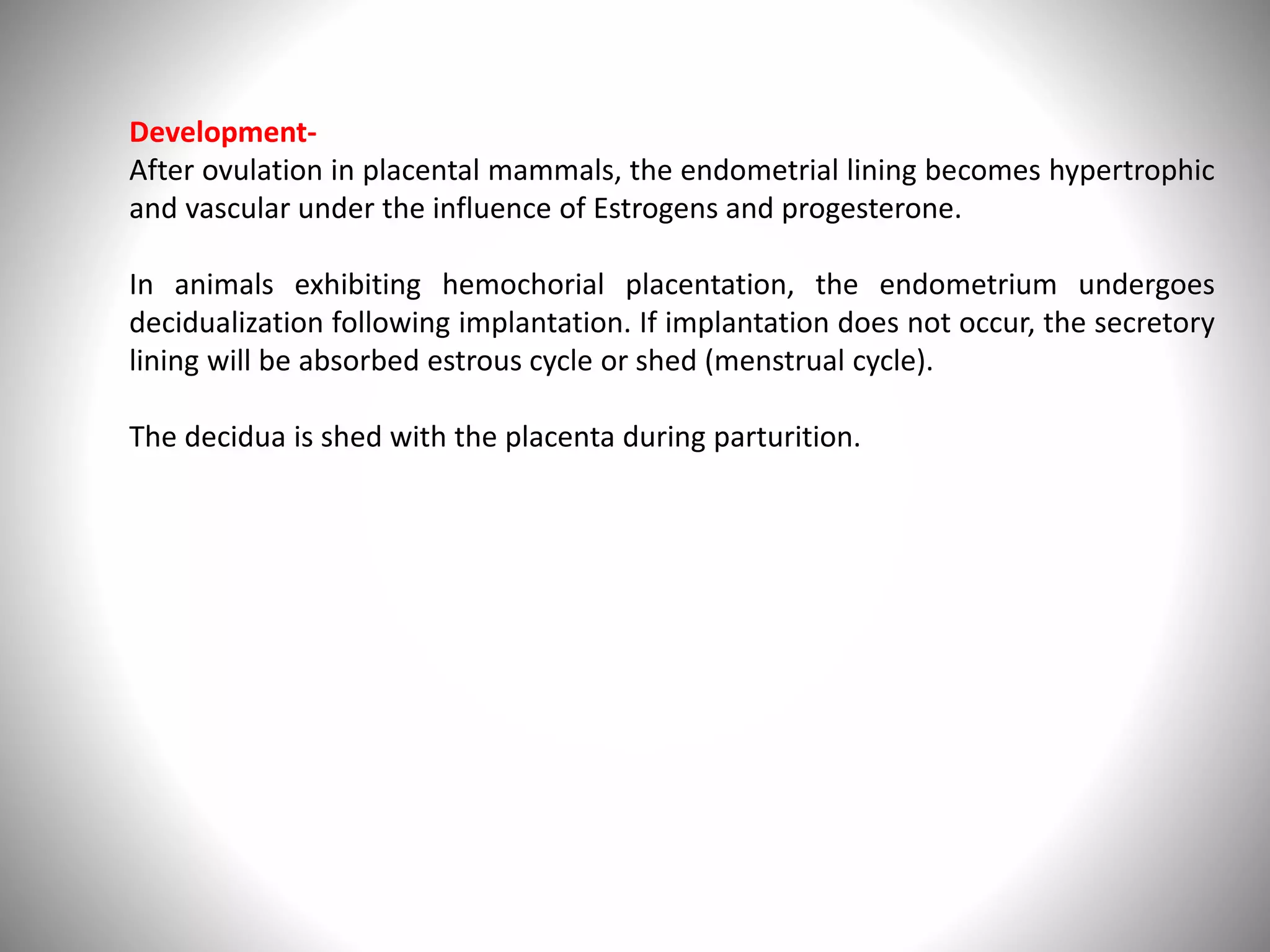 Placentation in mammal,classification of placenta and function | PPTX