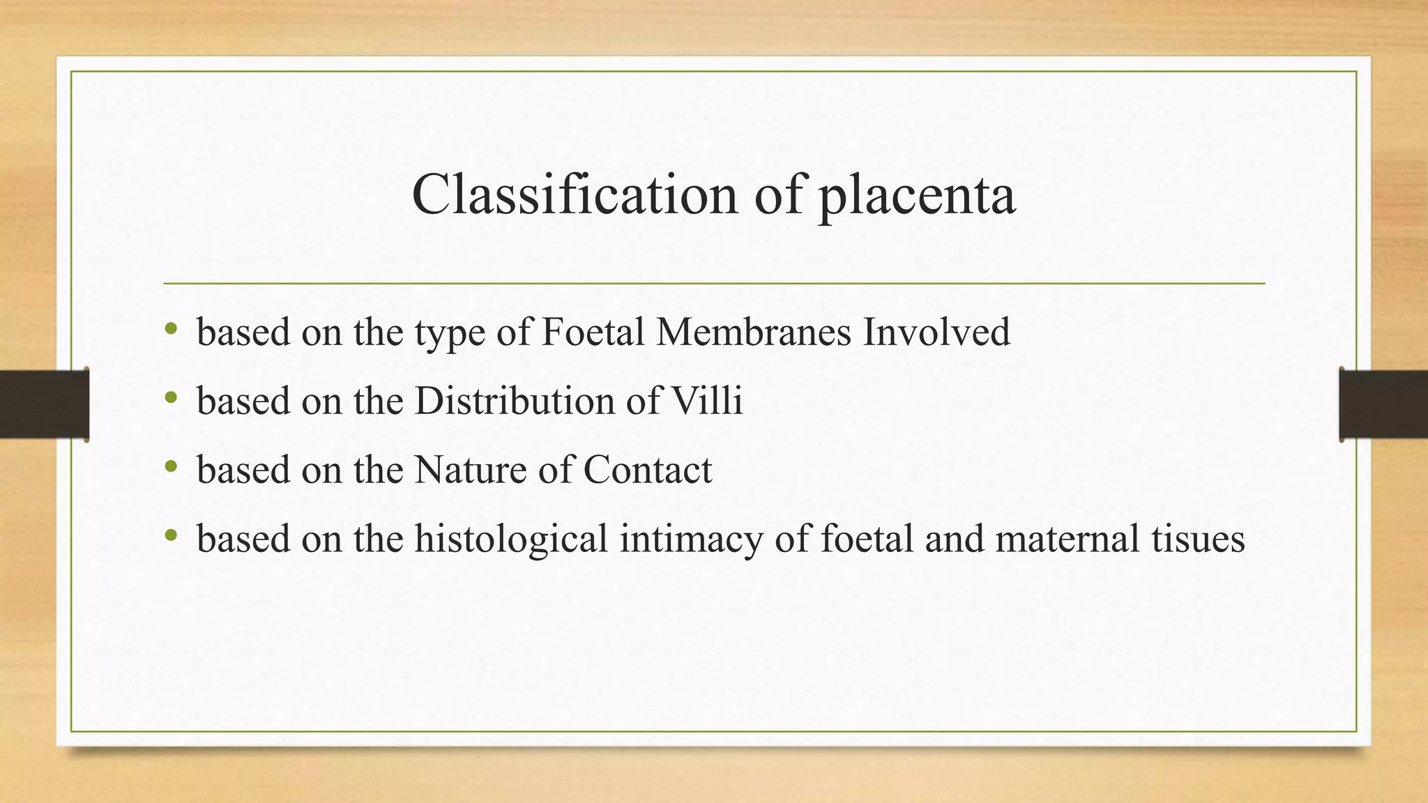 Placentation in mammals | PPTX
