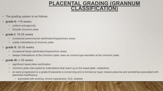 Placenta types and grading | PPTX