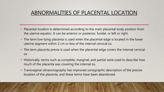 Placenta types and grading | PPTX