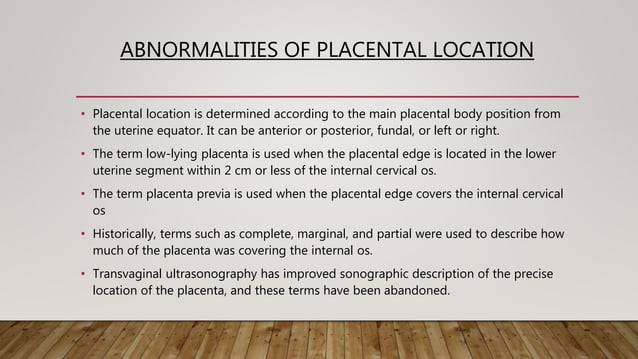 Placenta types and grading | PPTX | Pregnancy | Reproductive Health