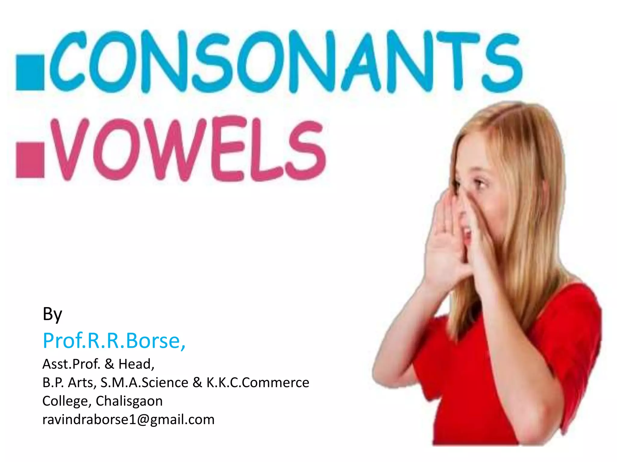 Place of articulation- consonants | PPT