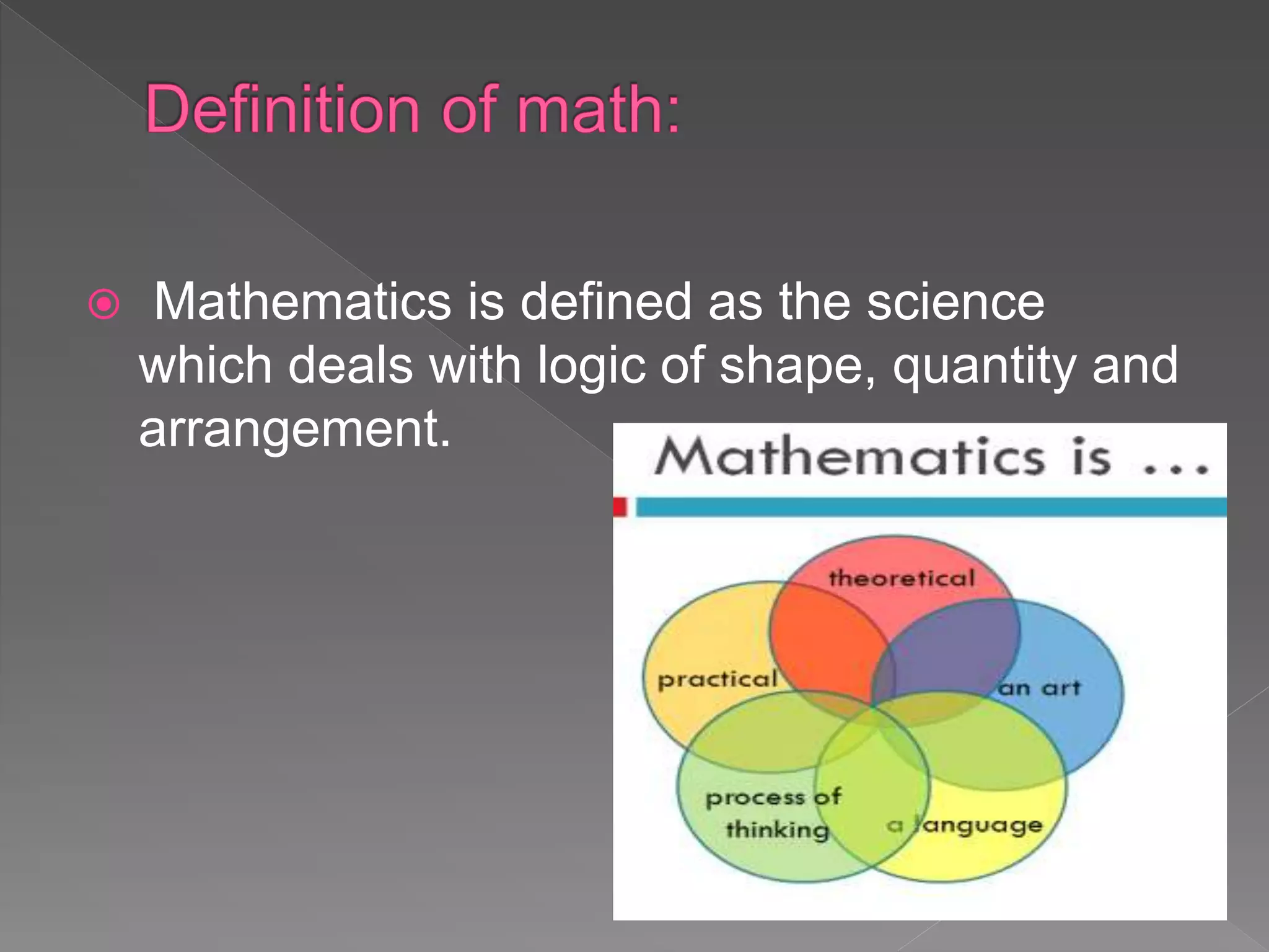 Place of math in everyday life | PPTX