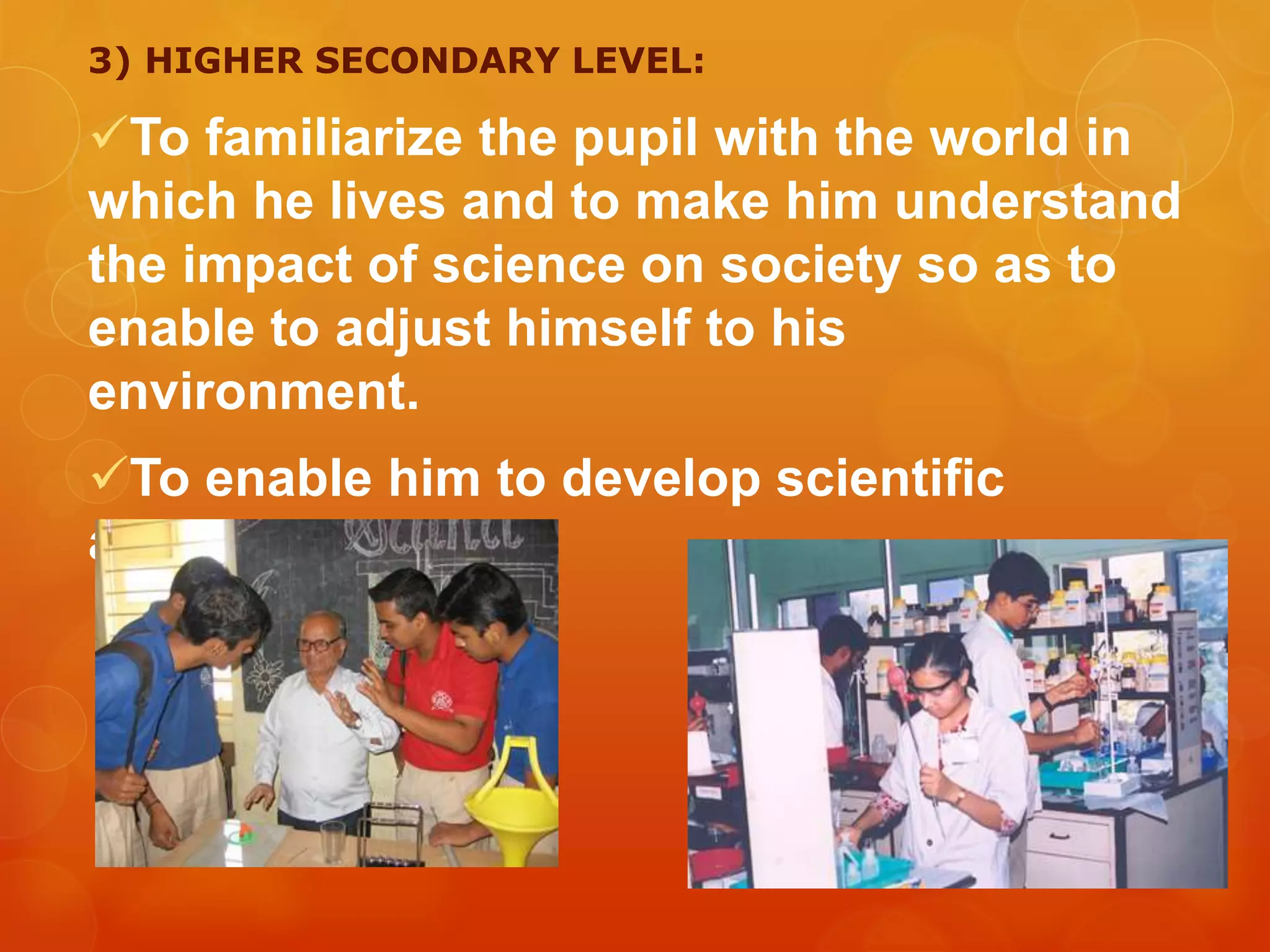 Place of science in school curriculum | PPTX